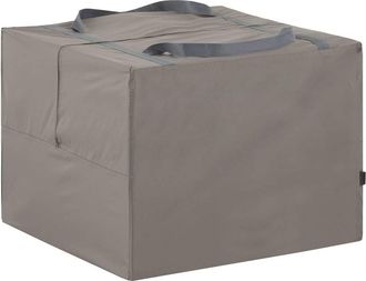 Madison New York Gartenmöbel Abdeckung Schutzhülle Abdeckplane Abdeckhaube Tragetasche Gartenmöbelauflagen Polsterauflagen 80x80x60 cm Grau Wasserdicht Atmungsaktiv