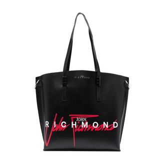 John Richmond Femme, Sacs, Noir, Taille: ONE Size Shopper Minimal avec Logo