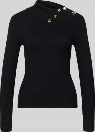Guess Slim Fit Rollkragenpullover aus Viskose-Mix Modell Sicilla