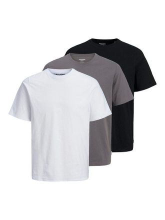 Jack & Jones Kurzarmshirt JJEORGANIC BASIC TEE SS O-NE 3PK MP NOOS