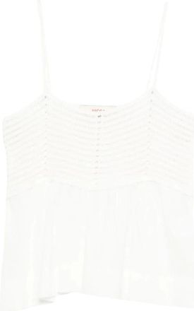 Jucca Femme, Tops, Blanc, Taille: 36 FR Crochet Top