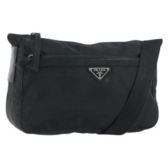 Prada Sac bandouli&egrave;re en nylon Pre-owned - Femme - Pre-owned - Noir - Taille: ONE Size