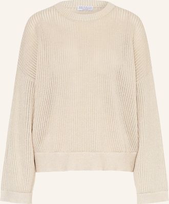 Brunello Cucinelli Brunello Cucinelli Pullover Mit Glitzergarn beige
