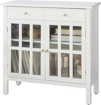 SoBuy FSB23-W K&uuml;chenschrank mit Schublade und 2 T&uuml;ren Kommode Sideboard mit verstellbare Regalebene Flurschrank Beistellschrank wei&szlig; BHT ca.: 80x80x34cm