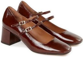 Saison 1865 Leder -Heeled Babys - Brown