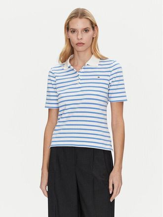 Tommy Hilfiger Poloshirt 1985 WW0WW43224 Himmelblau Regular Fit