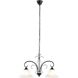 Globo Lighting suspension - Aries - marron - m&eacute;tal - lustre - E27