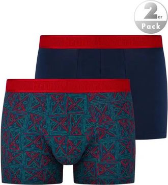 Bruno Banani Herren Unterw&auml;sche blau Baumwolle gemustert
