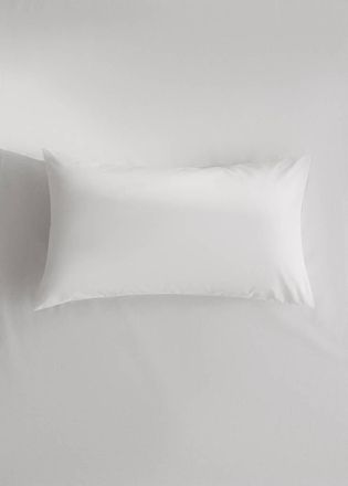 Mango Taie doreiller berceau percale de coton d&eacute;tail surjet&eacute; blanc - Home - 30x50cm - MANGO HOME