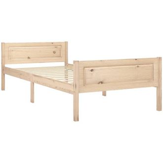 vidaXL Massivholzbett Kiefer 90x200 cm Vidaxl
