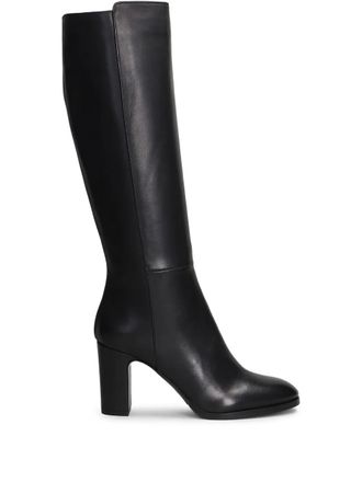 Julie Dee bottes à talon épais - Noir