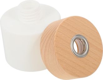 Soimiss Duft Diffusorflasche Glas 100ml Mit Holzdeckel Aromaflasche Für Ätherische Öle Wohnzimmer Tischdeko Rutschfester Boden