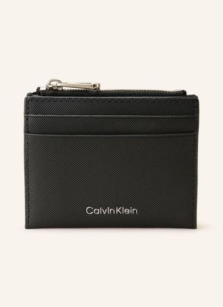 Calvin Klein Kartenetui Mit M&uuml;nzfach schwarz