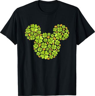 Disney Mickey Mouse Icon Lucky Shamrock St. Patricks Day T-Shirt