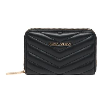 Carlo Colucci Femme, Accessoires, Noir, Taille: ONE Size Portefeuille Compact