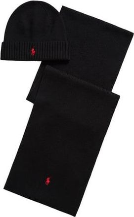 Polo Ralph Lauren Coffret bonnet et &eacute;charpe en coton