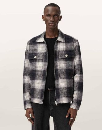 AllSaints Matheson - Veste - Noir/blanc cass&eacute;-Multicolore