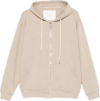 Yes London hoodie à fermeture zippée - Tons neutres