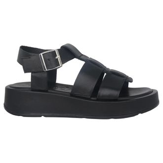 Wonders Schwarze Damensandale - Sommermodell - - Shoes - Damen - Schwarzk - 35 EU