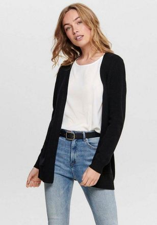 Only Strickjacke ONLLESLY - Cardigan mit Taschen und figurumspielender Form figurumspielend, casual, Feinstrick, Viskosemischung, V-Ausschnitt