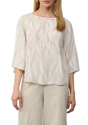 s.Oliver Black Label Klassische Bluse mit All-Over Print