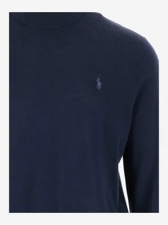 Polo Ralph Lauren Mens Sweater Merino Wool Blue