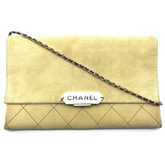Chanel Pre-owned Cuir sacs-chanel - Femme - Pre-owned - Beige - Taille: ONE Size