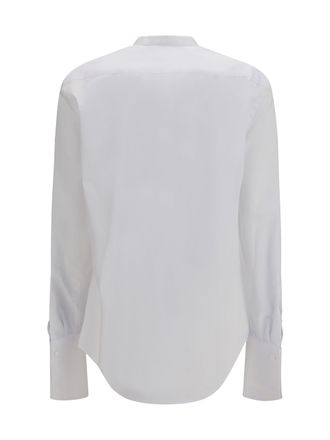 Fendi Womens Poplin Shirt Bianco Cotton