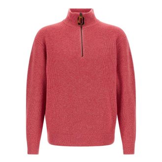 J.W.Anderson Half-Zip Pullover - - Knitwear - Herren - Rosa - M
