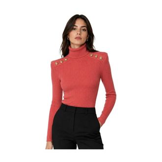 Balmain Femme, Pulls, Rose, Taille: 40 FR Col roul&eacute;s