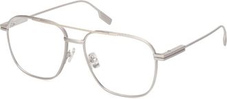 Ermenegildo Zegna Mattes Palladium Brillengestelle - - Accessories - unisex - Grau - 57 MM