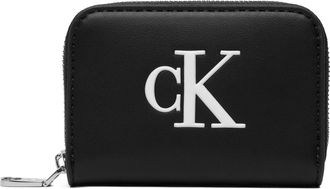 Calvin Klein Geldb&ouml;rse Calvin Klein Bold Ck Medium Zip Around LV04F1154G Schwarz