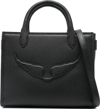 Zadig&Voltaire XS Angel wings-appliqu&eacute; tote bag - Schwarz