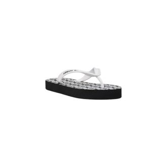 A|X Armani Exchange Rubber Flip-Flop Sandals - Black