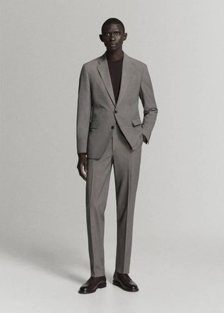 Mango Pantalon costume Mil&aacute;n slim-fit marron - Homme - 38 - MANGO MAN