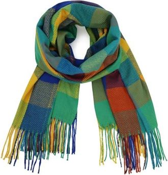 Glamexx24 &Eacute;charpe dhiver &agrave; carreaux tendance pour femme : &eacute;charpe dhiver pour femme, ensemble de tricot &eacute;charpe surdimensionn&eacute;e carr&eacute;e, &eacute;charpe de couverture, f