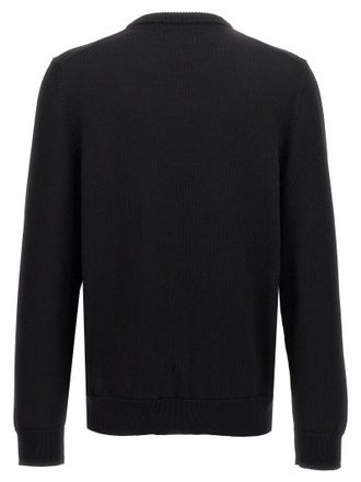 Dolce & Gabbana DG Intarsia Wool Sweater - Black
