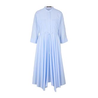 Windsor Gestreiftes Hemdblusenkleid mit Stehkragen - - Dresses - Damen - Blau - 3XL