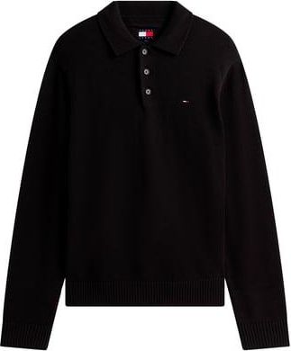 Tommy Hilfiger Pull col polo boutonn&eacute; en coton