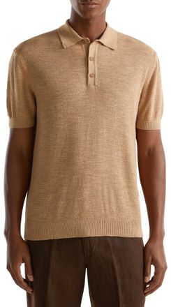 Benetton Herren Poloshirt M/M 105gu300z Polohemd, Kamel 193, Medium