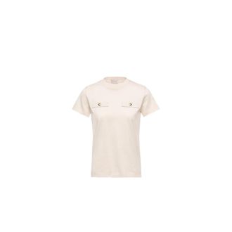 Moncler SS T-Shirt - - Tops - Damen - Beige - M