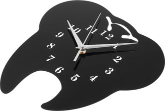 BESPORTBLE Zahnf&ouml;rmige Wanduhr aus Acryl Leise und Lautlos Tickend Modernes Design Robust und Langlebig f&uuml;r B&uuml;ro Zahnarztpraxis und Wohnraum Dekorative Einzigart