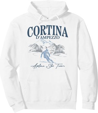 Trendy Apparel Cortina DAmpezzo Alpine Ski Team Skier Pullover Hoodie
