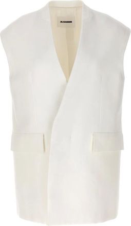 Jil Sander Damen, Jacken, Wei&szlig;, 2XSGr&ouml;&szlig;e