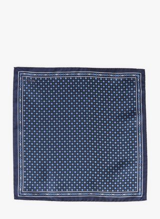 Eton Pochette de costume &agrave; motif en soie