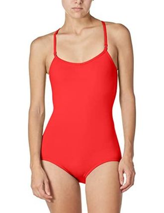 Capezio Team Basic Camisole Leotard Collant, Red, XS Femme