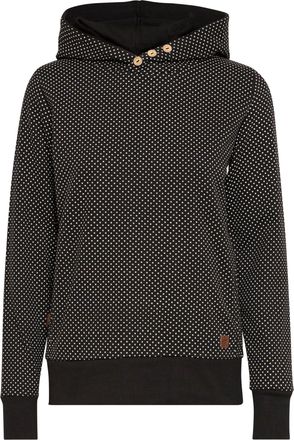 Oxmo OXVera Damen Kapuzenpullover Hoodie Pullover mit Kapuze Eingrifftaschen Rippb&uuml;ndchen Baumwollmischung Regular fit, Gr&ouml;&szlig;e:XL, Farbe:Black (194007)