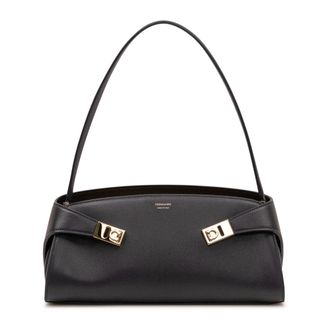 Ferragamo Hug East-West Schultertasche - - Bags - Damen - Blau - ONE SIZE