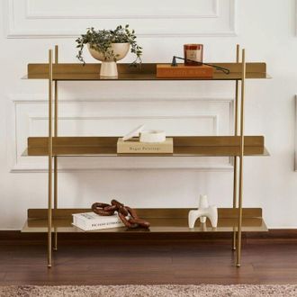 Pier Import Pier Import - tagère métal 3 niveaux finition dorée - esprit loft sfax