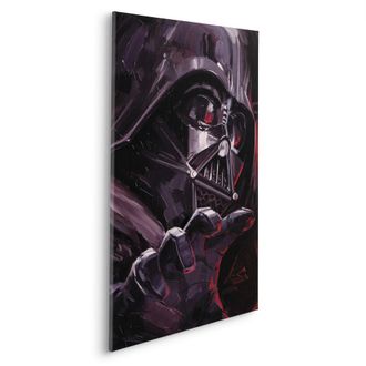 Komar Keilrahmenbild - Star Wars Darth Vader Acryl - Gr&ouml;&szlig;e: 60 x 90 cm - Kinderzimmer, Wanddekoration, Grau,Rot